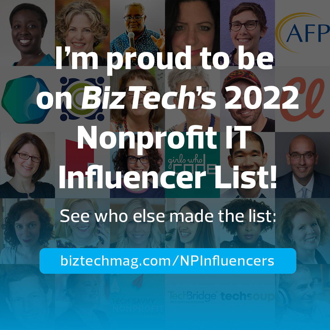 2022 Nonprofit IT Influencer Badges | BizTech Magazine